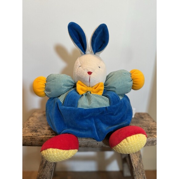 Toys | Rare Vtg Luckson Plush Bunny Rabbit 13 Primary Colors Soft ...